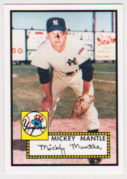Mickey Mantle 1952 Topps #311 Rookie Commemorative Card - 2006 Topps ...