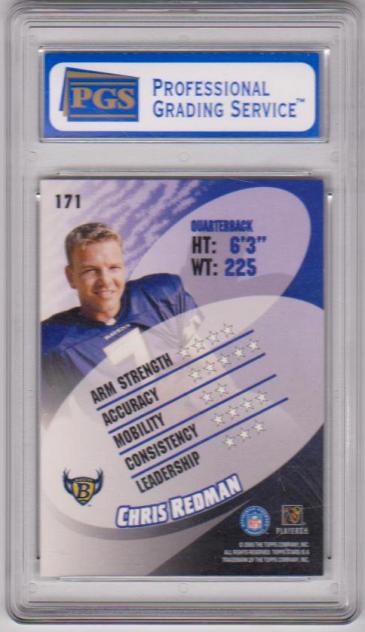 Rookie Graded Mint 9 - Chris Redman 2000 Topps Stars #171 Card ...