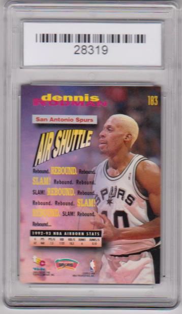 Graded Gem Mint 10 - Dennis Rodman 1993-94 Stadium Club #183 Card ...