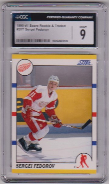 Rookie Graded CGC Mint 9 - Sergei Fedorov 1990-91 Score Traded #20T ...