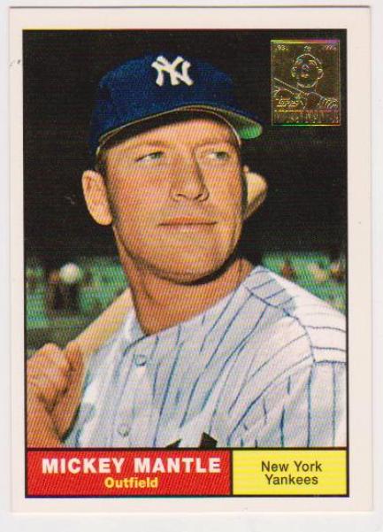 Mickey Mantle 1961 Topps #300 Commemorative Card - 1996 Topps #11 of 19 ...