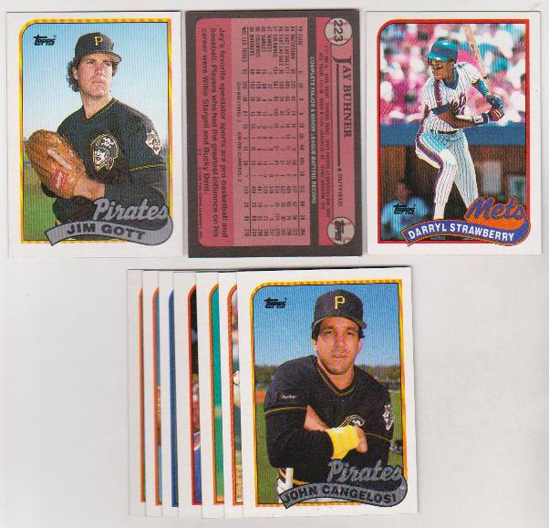 ERROR LOT - 10 Different 1989 Topps Baseball Wrong Back Errors - Darryl ...