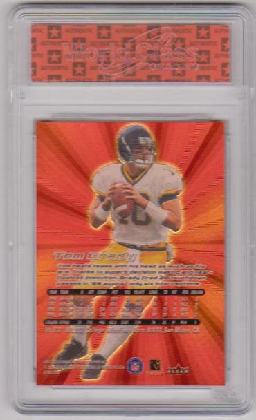Rookie Graded Gem Mint 10 - Tom Brady 2000 Fleer Ultra Polychrome Gold ...