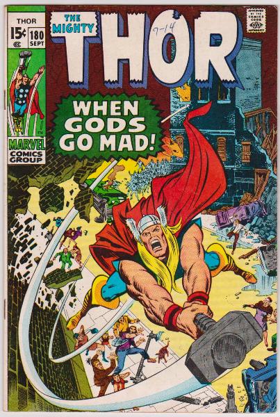 1970 THE MIGHTY THOR #180 Issue - Marvel Comics - Vintage | Property Room