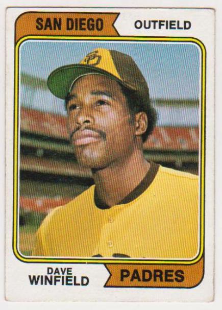 1974 Topps Dave Winfield #456 Rookie Card - HOF'er | Property Room