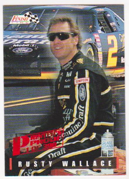 Rare - RUSTY WALLACE 1995 Finish Line PRINTER'S PROOF Insert Card - 1 ...