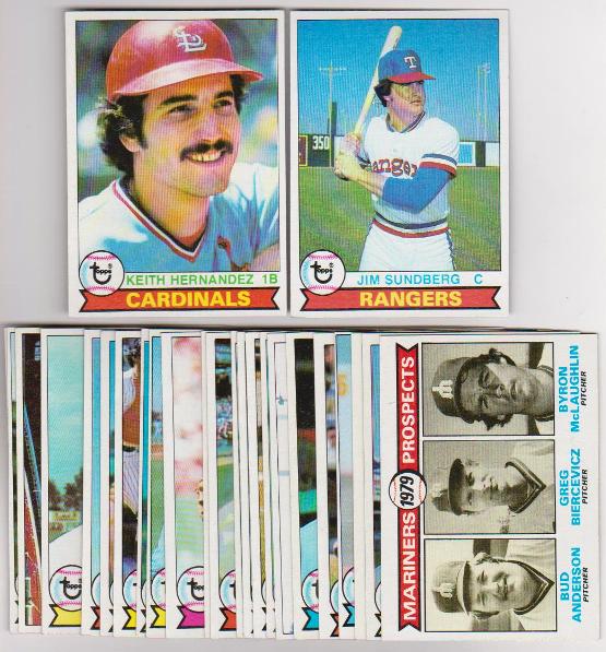 25 Different 1979 Topps Baseball Cards - Keith Hernandez + More ...