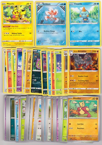 50 Different Pokemon Trading Cards w/ Pikachu + More | Property Room