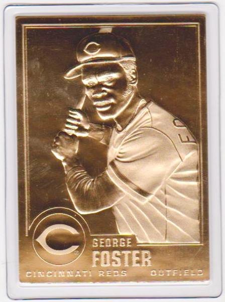 22 kt Gold - GEORGE FOSTER 1996 Danbury Mint Gold Card | Property Room