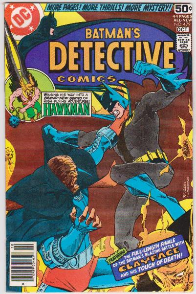 1978 DC Comics BATMAN'S DETECTIVE COMICS #479 Issue - Vintage ...
