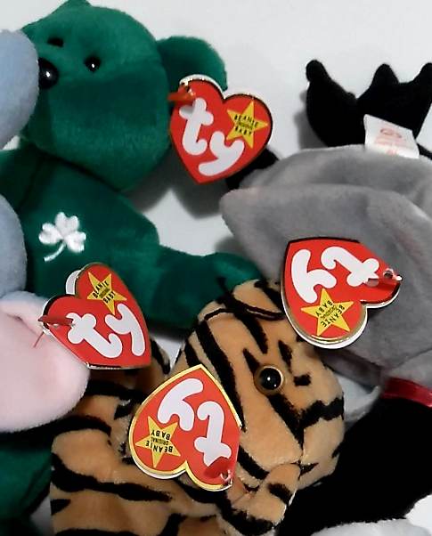 4 Different Ty Beanie Babies - 1995-1998 - w/ Erin The Bear + More ...