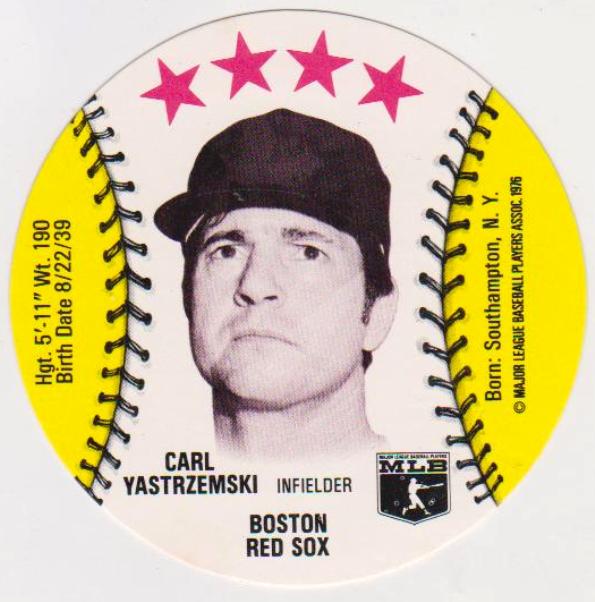 1976 Isaly's Disc Carl Yastrzemski Card - High Grade | Property Room