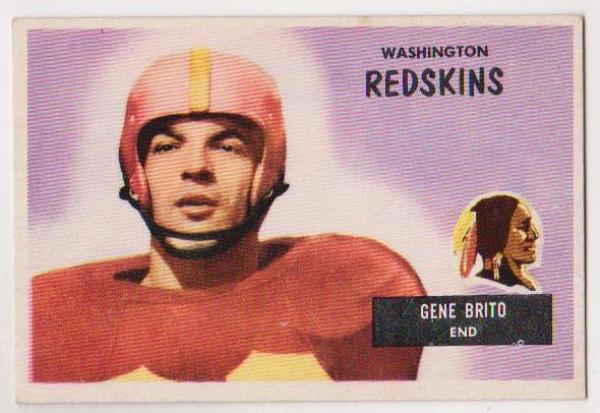 1955 Bowman Football Gene Brito #45 Card | Property Room