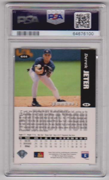 Graded PSA Mint 9 - Derek Jeter 1994 Collector's Choice White Letter ...