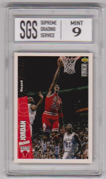 Graded Mint 9 - Michael Jordan 1996-97 Collectors Choice Spanish #23 ...