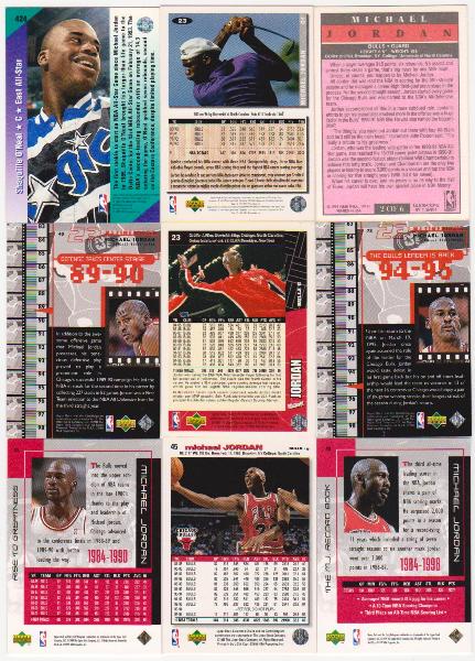 1990's Michael Jordan Card Collection - 9 Different | Property Room
