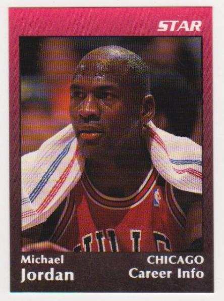 Michael Jordan 1991 Star Glossy Promo #4 Card - Only 1,000 Produced ...