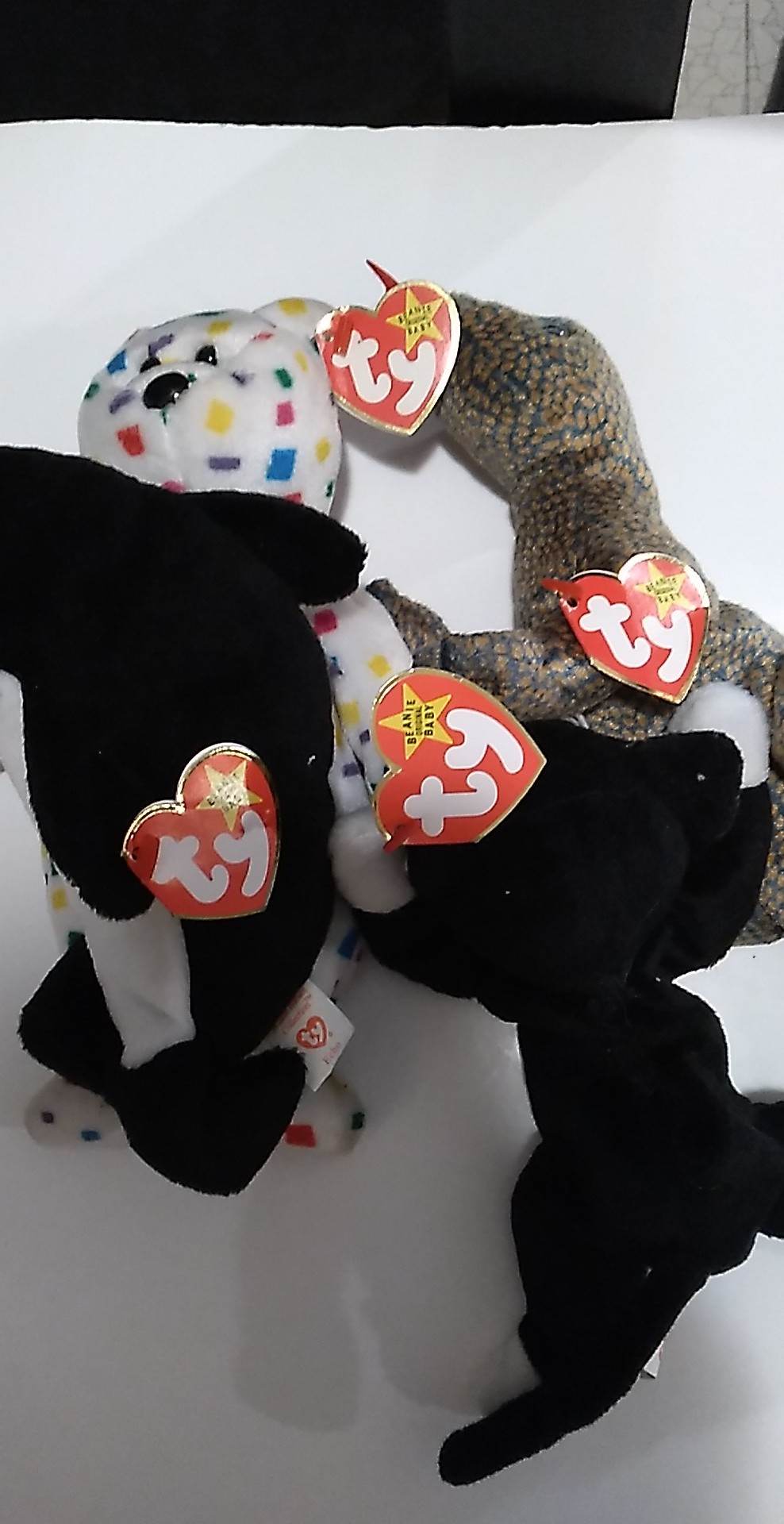 4 Different Ty Beanie Babies - 1993-1999 - w/ Ty2K The Bear + More ...