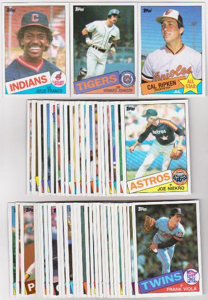 50 Different 1985 Topps Baseball Cards - Cal Ripken + More | Property Room