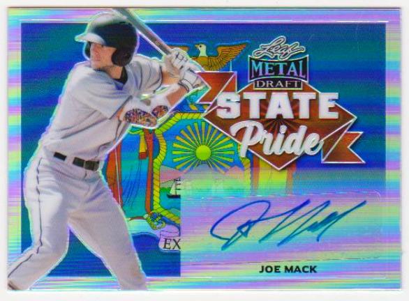 Signed Rookie - Joe Mack 2021 Leaf Metal Draft State Pride #SP-JM1 ...