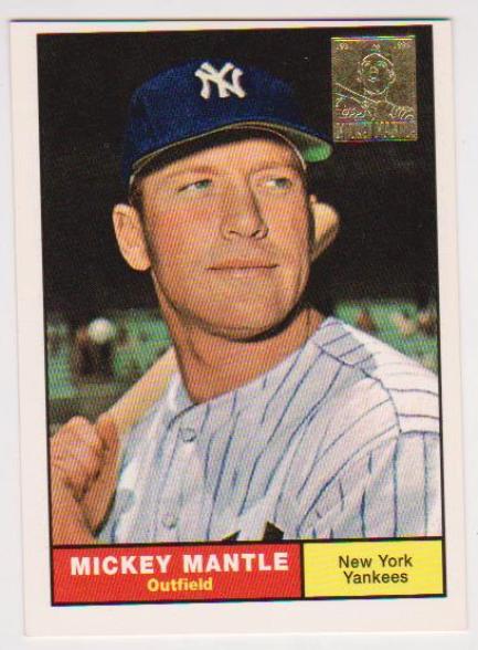 Mickey Mantle 1961 Topps #300 Commemorative Card - 1996 Topps #11 of 19 ...