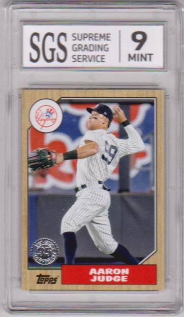 Graded Mint 9 - Aaron Judge 2022 Topps 35th Anniversary #87TBU-32 ...
