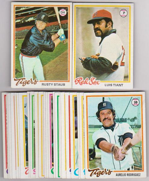 25 Different 1978 Topps Baseball Cards - Luis Tiant + More | Property Room