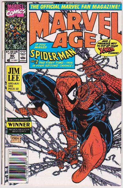 1990 MARVEL AGE #90 Issue - Marvel Comics | Property Room