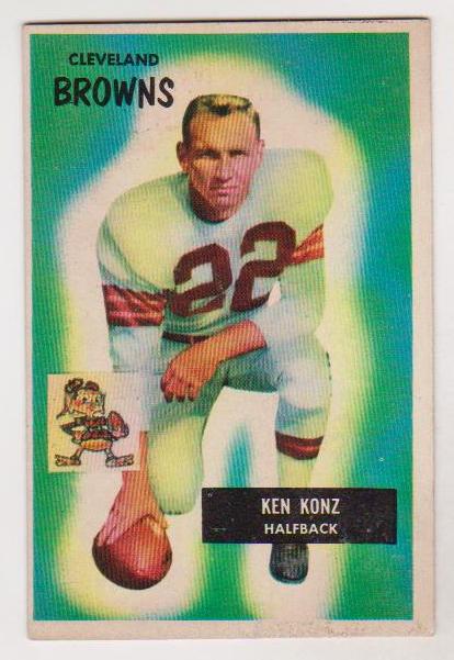 1955 Bowman Football Ken Konz #113 Card | Property Room