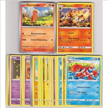 25 Different Pokemon Trading Cards w/ Charmander + More | Property Room