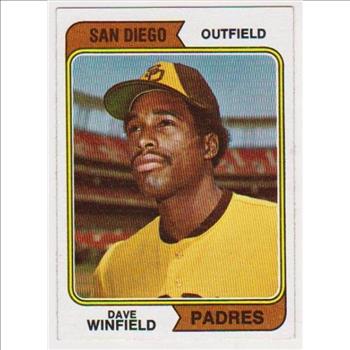 1974 Topps Dave Winfield #456 Rookie Card - HOF'er | Property Room