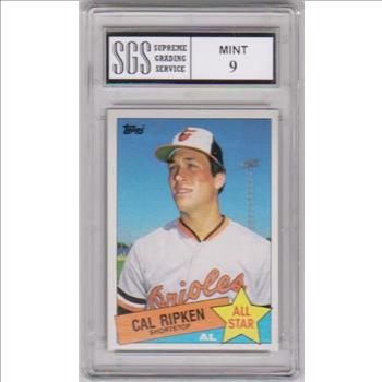 Graded Mint 9 - Cal Ripken 1985 Topps #704 Card | Property Room