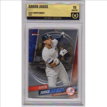 Graded GG Gem Mint 10 - Aaron Judge 2019 Topps Finest #51 Card ...
