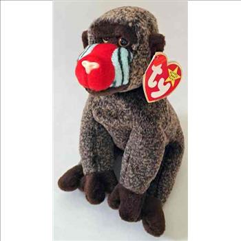 1999 Ty Beanie Baby CHEEKS THE BABOON - New With Tags | Property Room