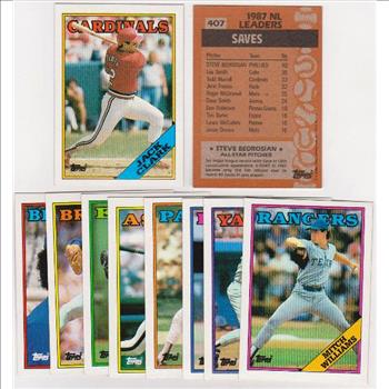 ERROR LOT - 10 Assorted 1988 Topps Baseball Wrong Back Errors w/ Jack ...