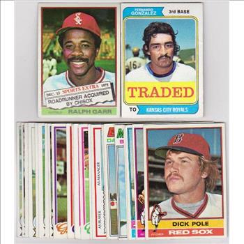 25 Different 1970's Topps Baseball Cards (1974-1979) w/ Ralph Garr ...