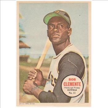 1967 Topps Roberto Clemente #11 Pin-Ups Poster - HOF'er | Property Room