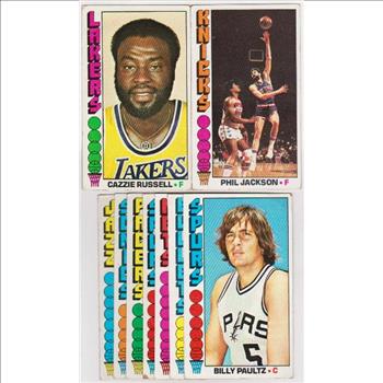 9 Different 1976-77 Topps Basketball Cards - Phil Jackson + More ...
