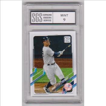 Graded Mint 9 - Aaron Judge 2021 Topps #99 Card | Property Room