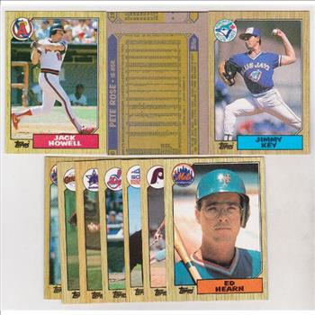 ERROR LOT - 10 Different 1987 Topps Baseball Wrong Back Errors - Pete ...