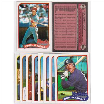 ERROR LOT - 10 Different 1989 Topps Baseball Wrong Back Errors - Paul O ...