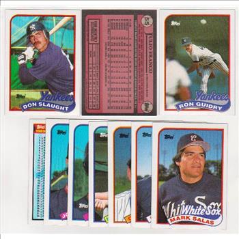 ERROR LOT - 10 Different 1989 Topps Baseball Wrong Back Errors - Ron ...