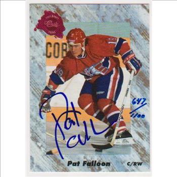Signed - Pat Falloon 1991 Classic Draft Picks Certified Autographed ...