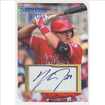 #6/25 Produced - Mike Trout Facsimile Autograph Supreme Cuts Die Cut ...