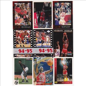 1990's Michael Jordan Card Collection - 9 Different | Property Room