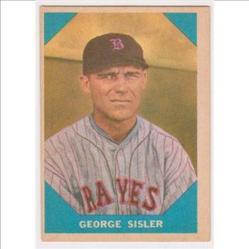 1960 Fleer George Sisler #13 Card - HOF'er | Property Room
