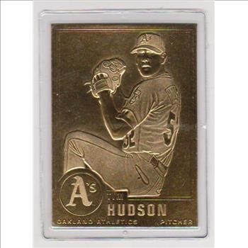 22 kt Gold - Tim Hudson 2007 Danbury Mint Gold Card | Property Room