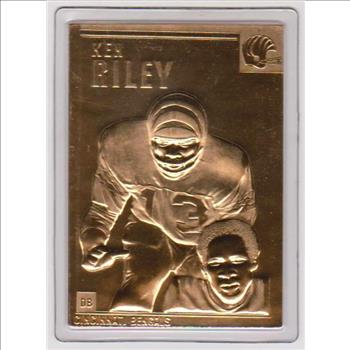 22 Kt Gold Ken Riley Danbury Mint Gold Card | Property Room