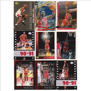 1990's Michael Jordan Card Collection - 9 Different | Property Room