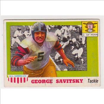 1955 Topps All-American George Savitsky #43 Card - University Of ...